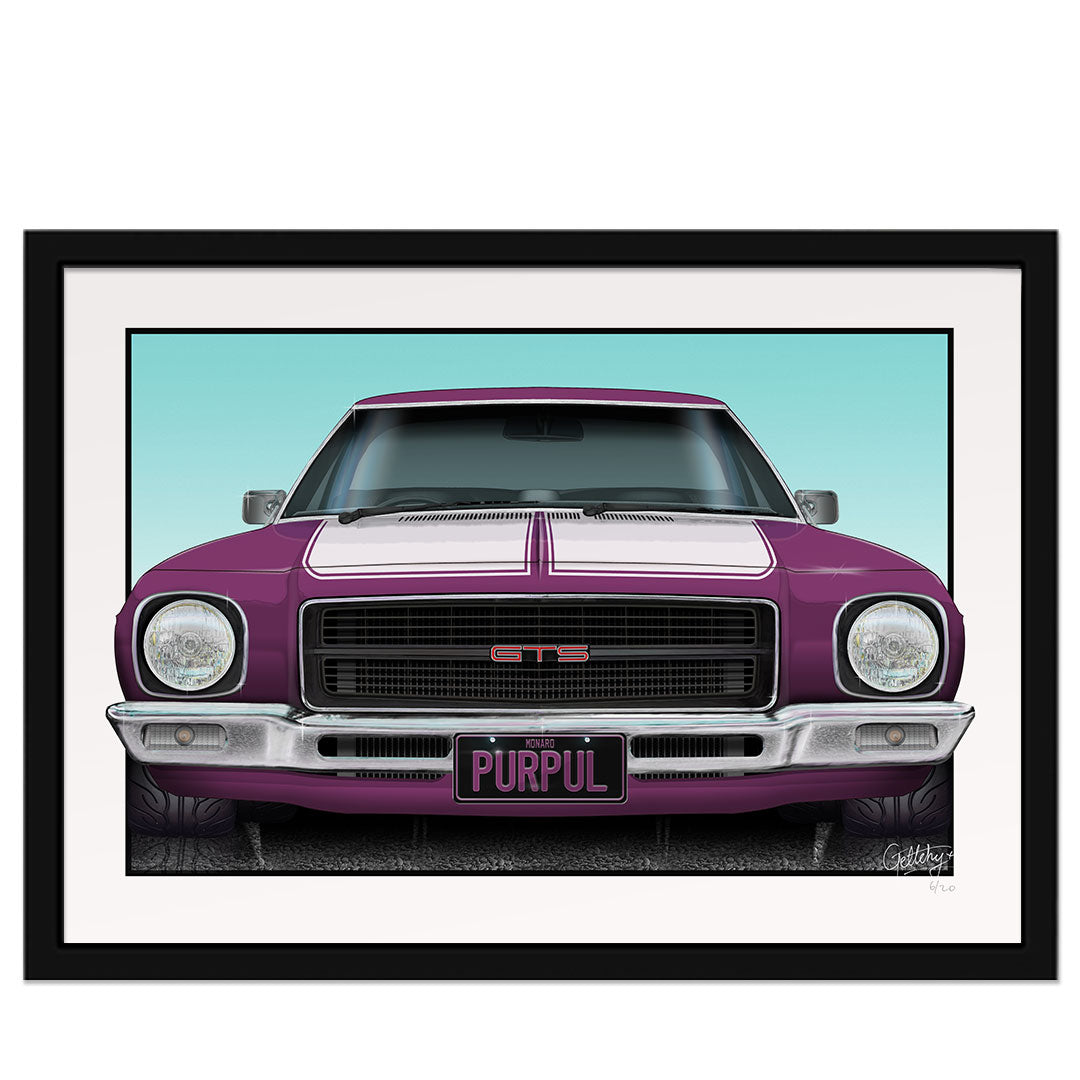 Holden HQ Monaro Purr Pull GTS Auto Art Man Cave Artwork – Geltchy