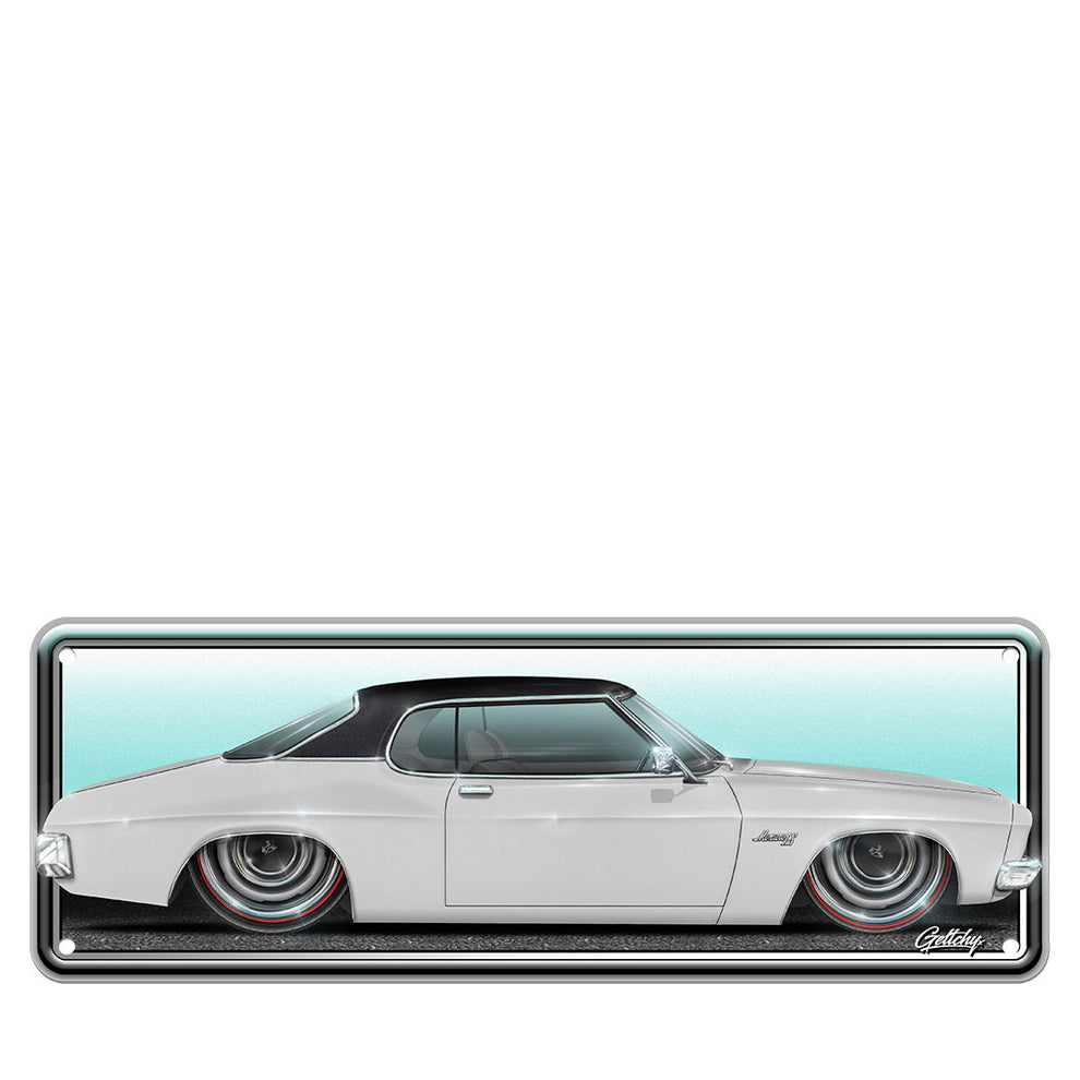 Holden HQ Monaro LS White Aussie Number Plate Sign – Geltchy