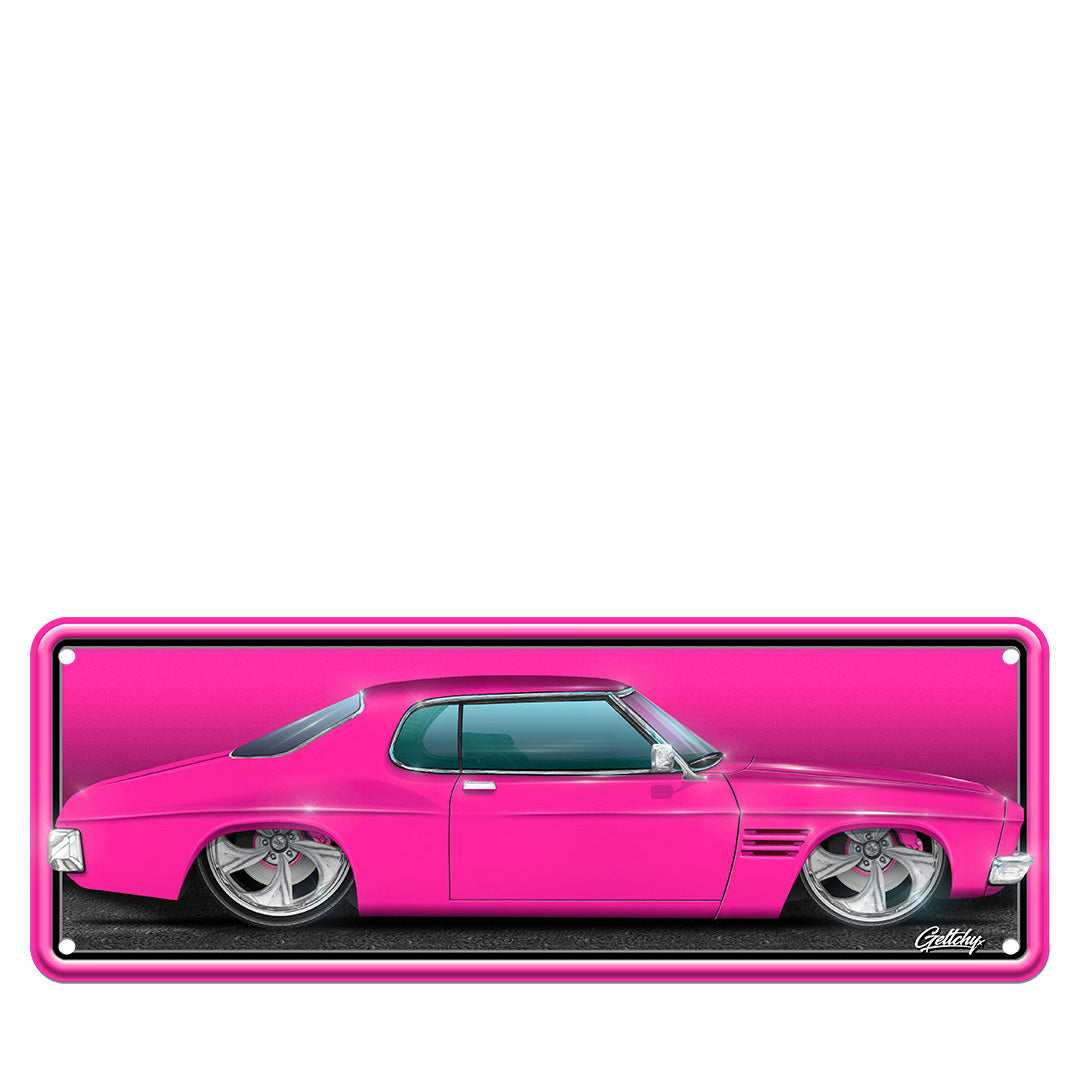 PINK HOLDEN HQ Monaro Aussie Number Plate – Geltchy