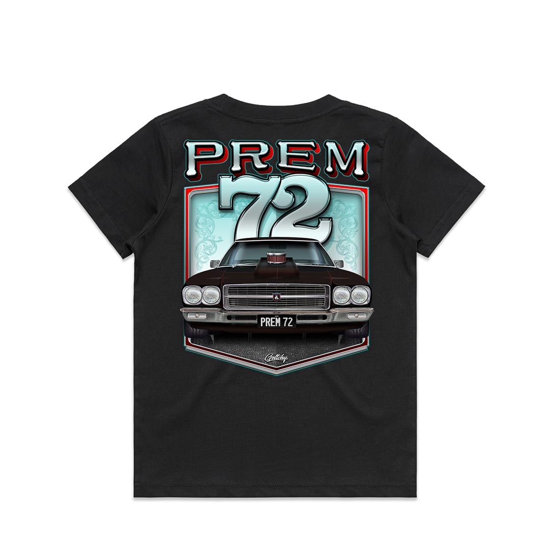 PREM 72 Black Kids / Youth Holden HQ Premier T-Shirt – Geltchy