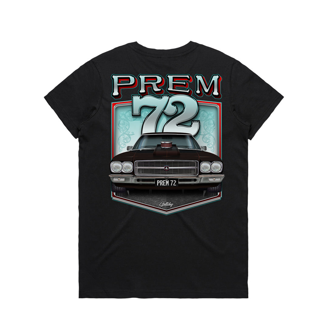 PREM 72 Black Womens Holden HQ Premier T-Shirt – Geltchy