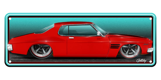 RED HOLDEN HQ GTS Monaro Aussie Number Plate Man Cave Sign – Geltchy