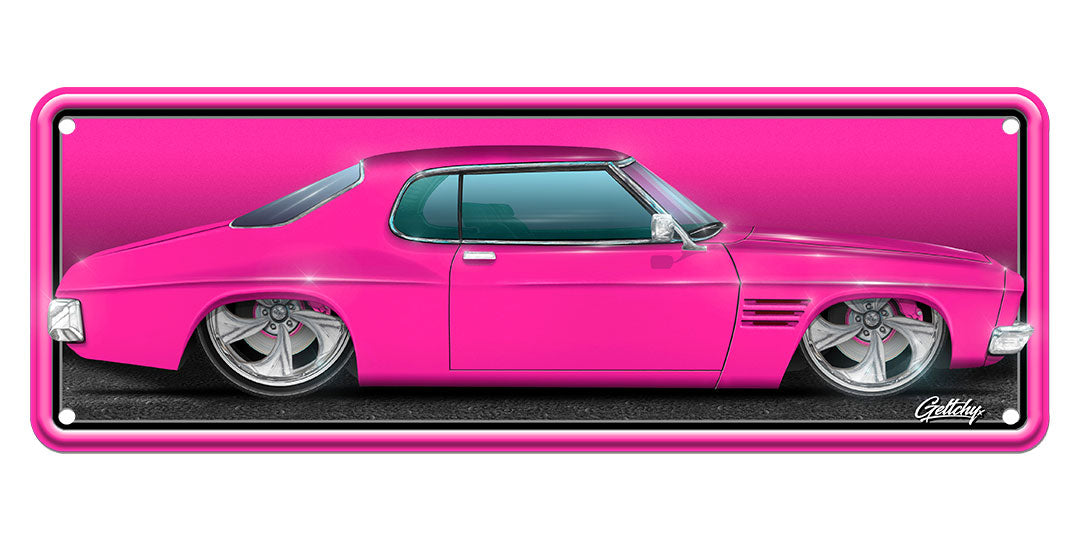 PINK HOLDEN HQ Monaro Aussie Number Plate – Geltchy