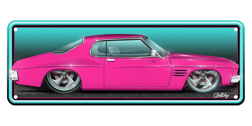 PINK HOLDEN HQ Monaro Aussie Number Plate – Geltchy