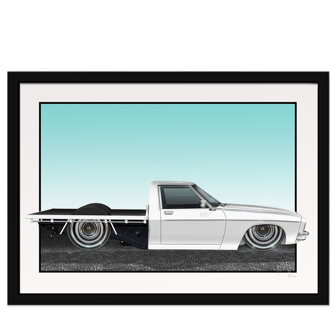 Holden HQ One Tonner Ute Auto Art Man Cave Artwork – Geltchy