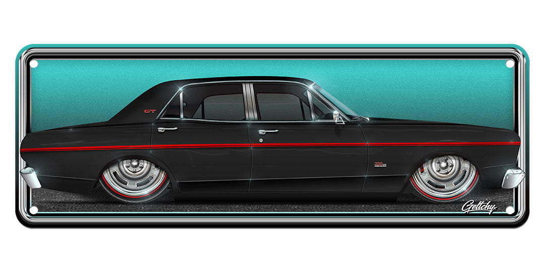 XT Ford Falcon GT Jet Black Australian Number Plate – Geltchy