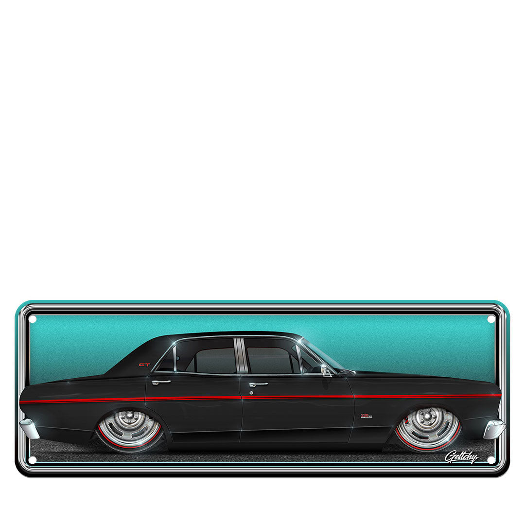 XT Ford Falcon GT Jet Black Australian Number Plate – Geltchy