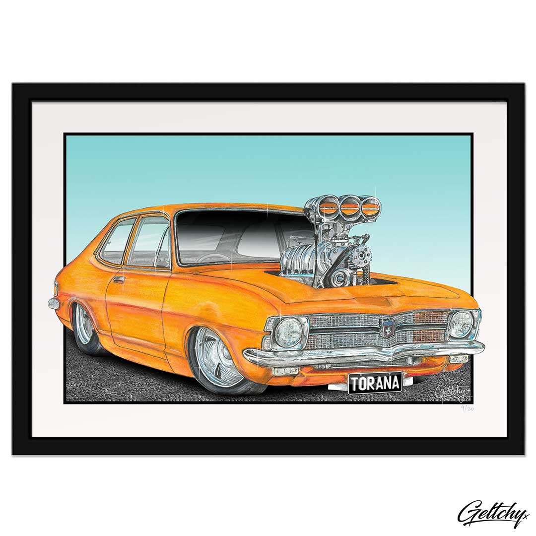 LC TORANA Holden Street Machine Man Cave Art Print – Geltchy
