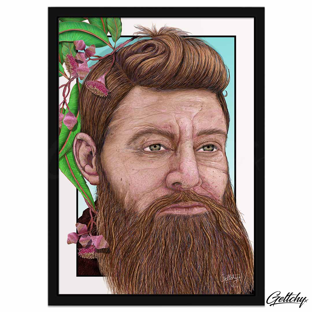NED KELLY Australian Man Cave Portrait Art Prints – Geltchy