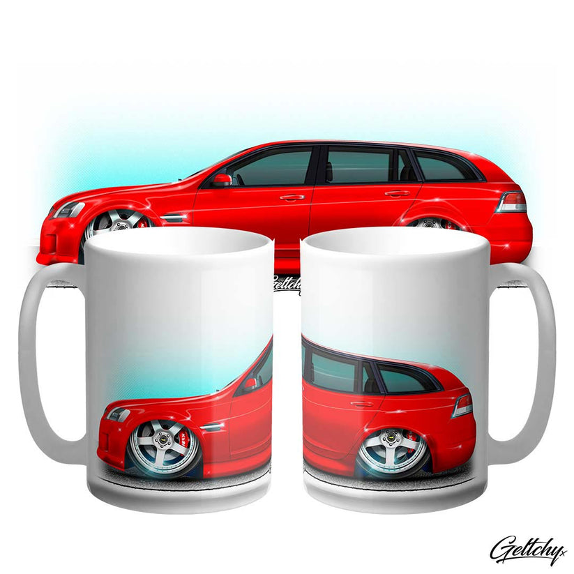 RED VE Commodore Wagon Large Coffee Mugs – Geltchy
